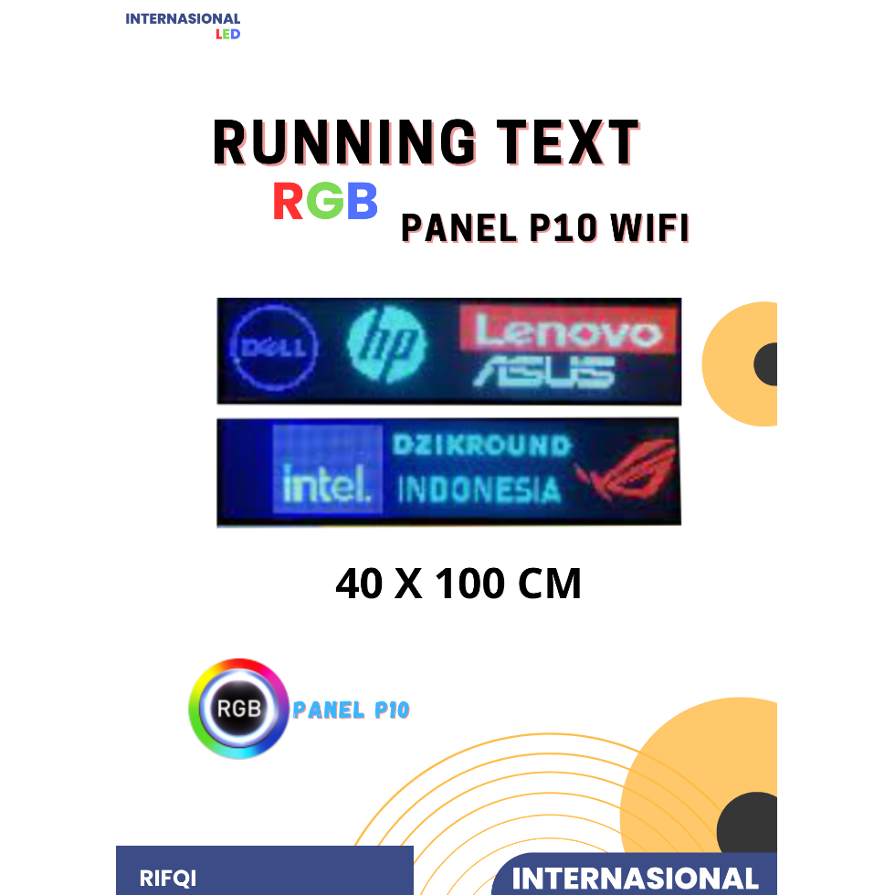 Jual RUNNING TEXT LED P10 RGB OUTDOOR UKURAN 40 X 100 CM | Shopee Indonesia
