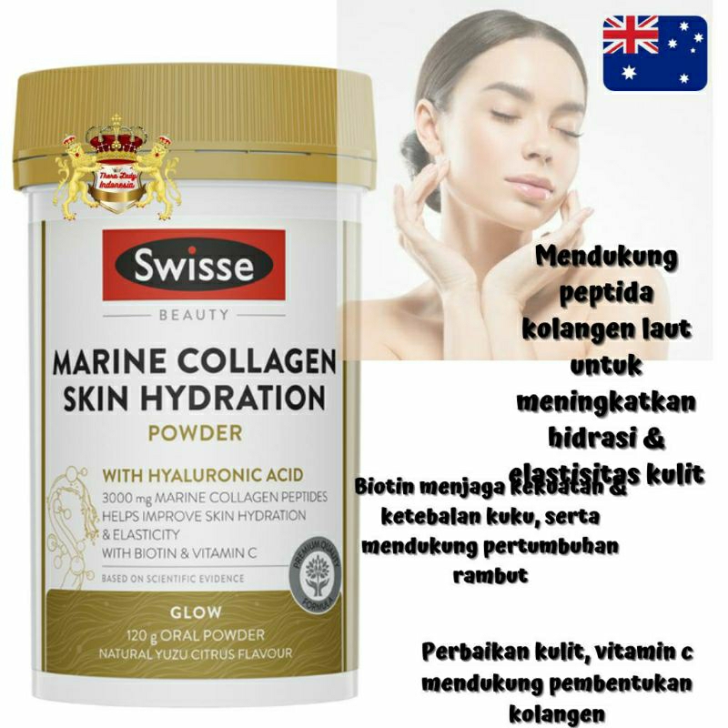Jual Swisse Beauty Marine Collagen Skin Hydration Powder 120g | Shopee ...