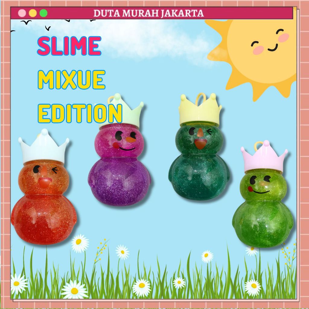 Jual Mainan Anak Slime Mixue Botol Edition 10cm Slime Jelly Tabung ...