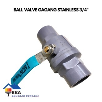 Jual EKA BALLVALVE GAGANG BESI 3/4 INCH / STOP KRAN ONO BALL VALVE BAL VALVE | Shopee Indonesia