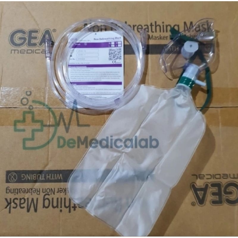 Jual Masker Oxygen Non-Rebreathing /Oxygen Mask Selang Oksigen Non ...