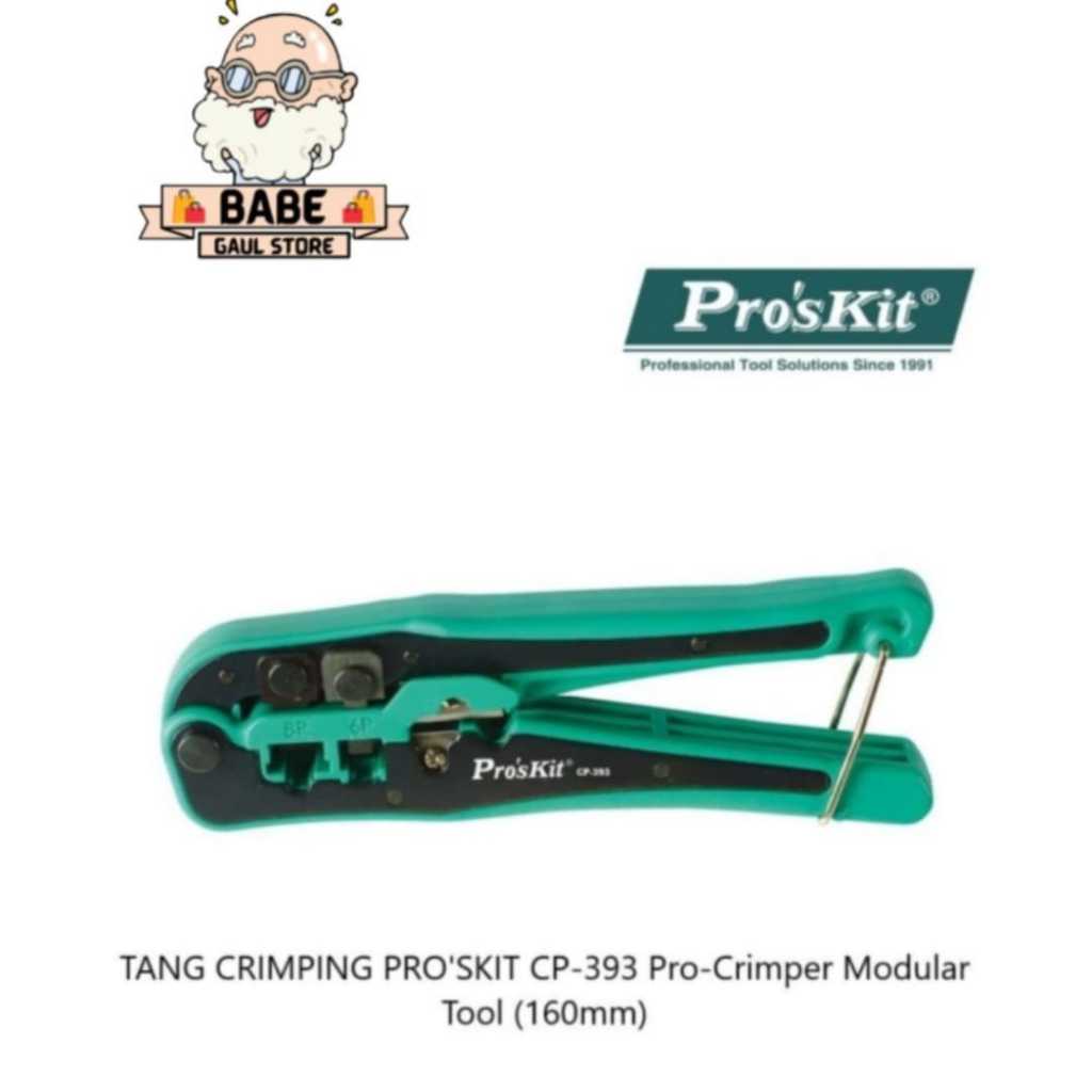 Jual TANG CRIMPING PRO'SKIT CP-393 PRO-CRIMPER MODULAR TOOL 160MM ...