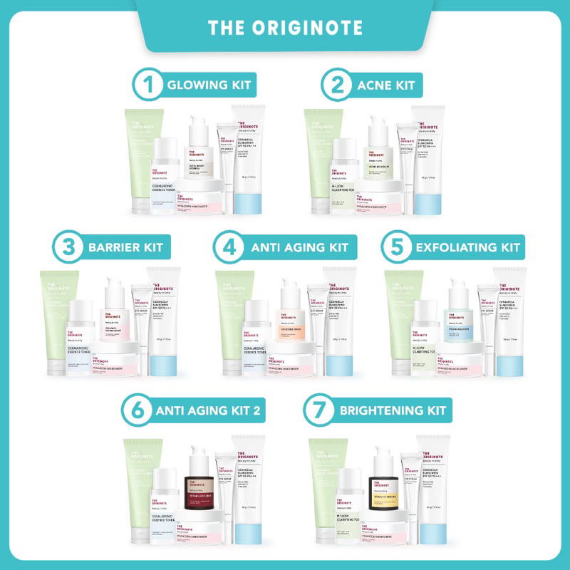 Jual SPECIAL BUNDLE 6in1 The Originote KIT Facial Wash Toner Serum ...