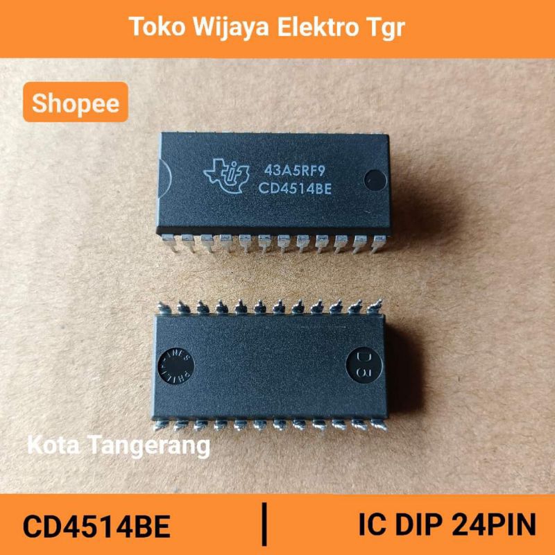 Jual Mesin Las Sparepart | CD4514BE IC Dip 24 Pin | Shopee Indonesia