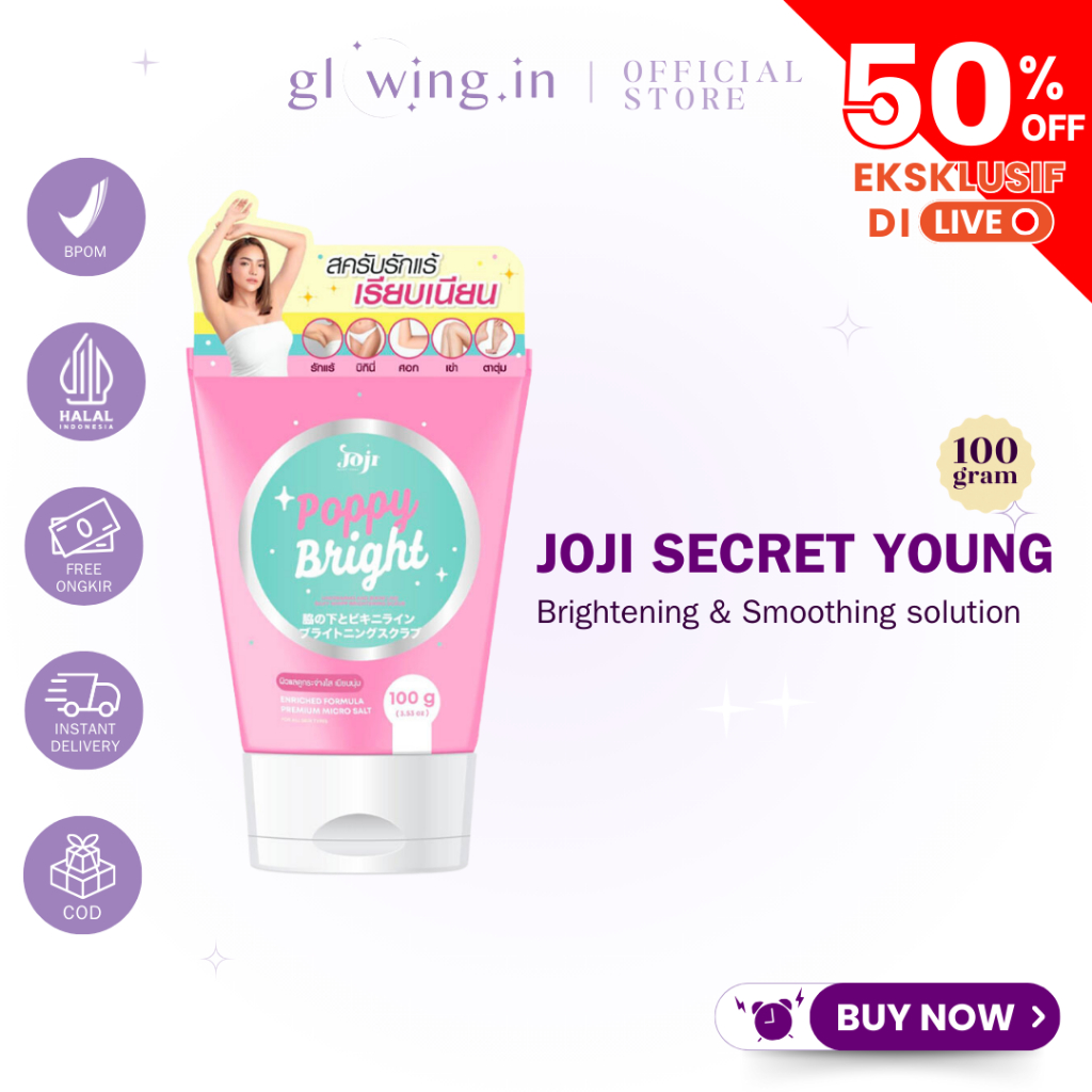 Jual Joji Secret Young/Poppy bright/underarms and bikini line silky ...