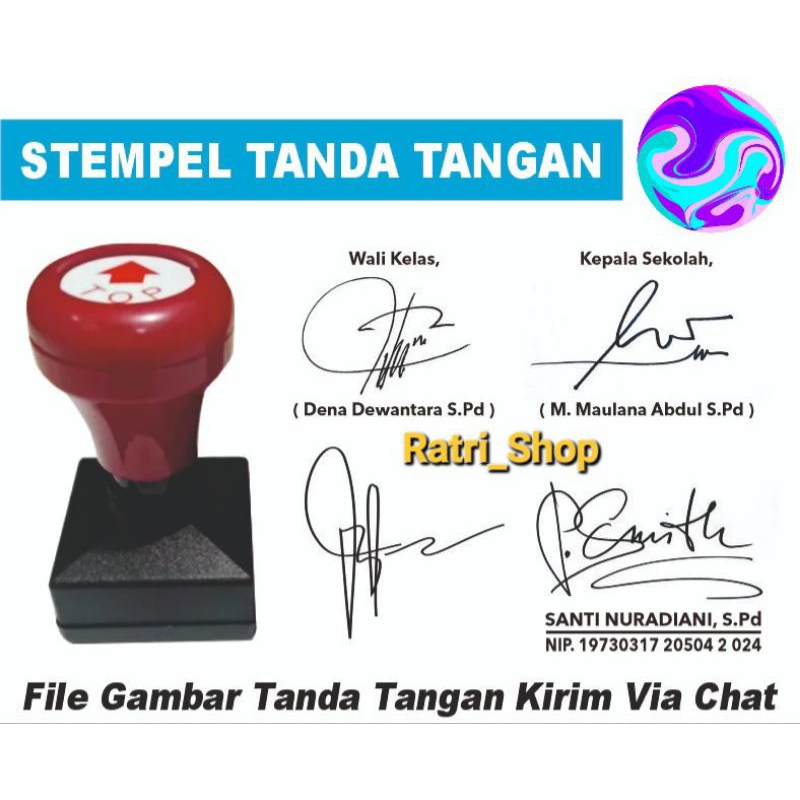 Jual STEMPEL TANDA TANGAN | STEMPEL PARAF | STEMPEL TTD | Shopee Indonesia