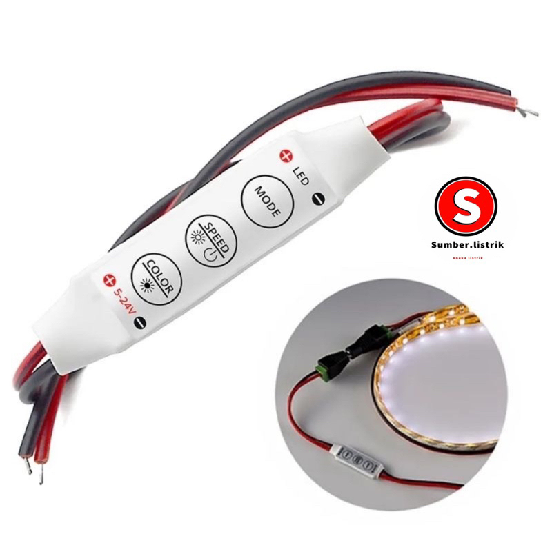 Jual LED CONTROLLER MODUL LED - LED DIMMER PENGATUR LED DIMMER 12-24V ...