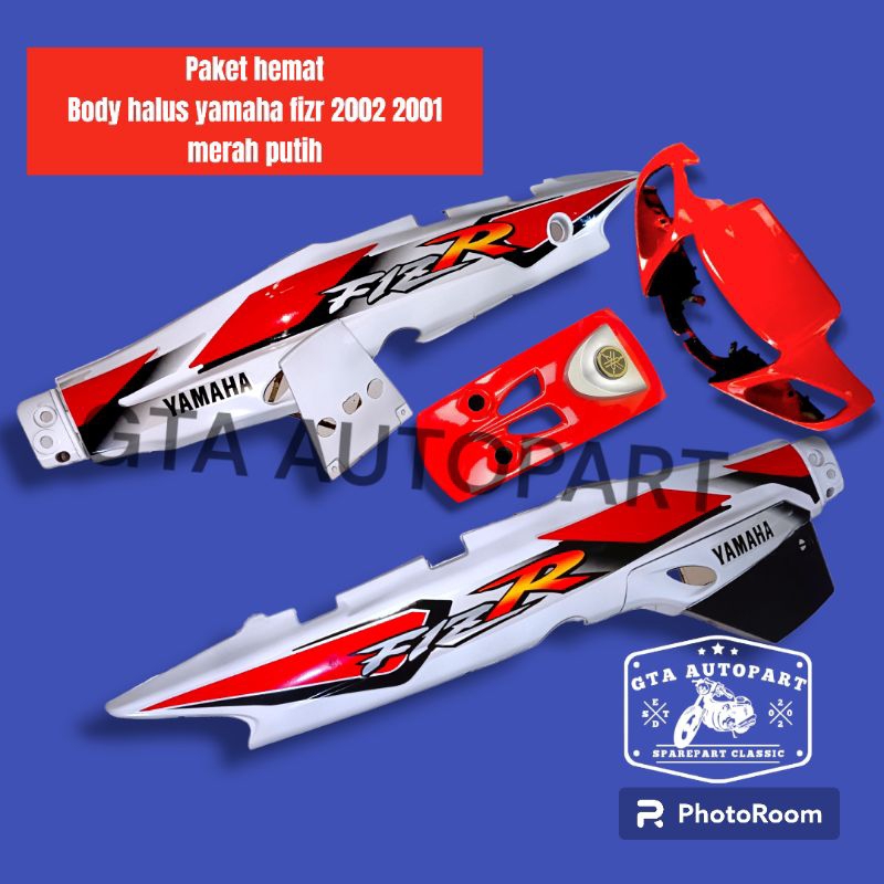 Jual Cover body belakang fizr fiz r f1z r putih merah set striping ...