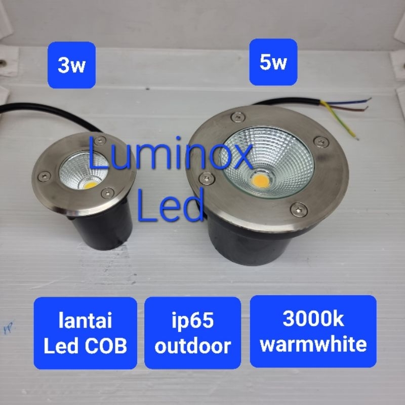 Jual lampu tanam lantai led 3w 5w 3watt 5watt / uplight inground led 5 ...