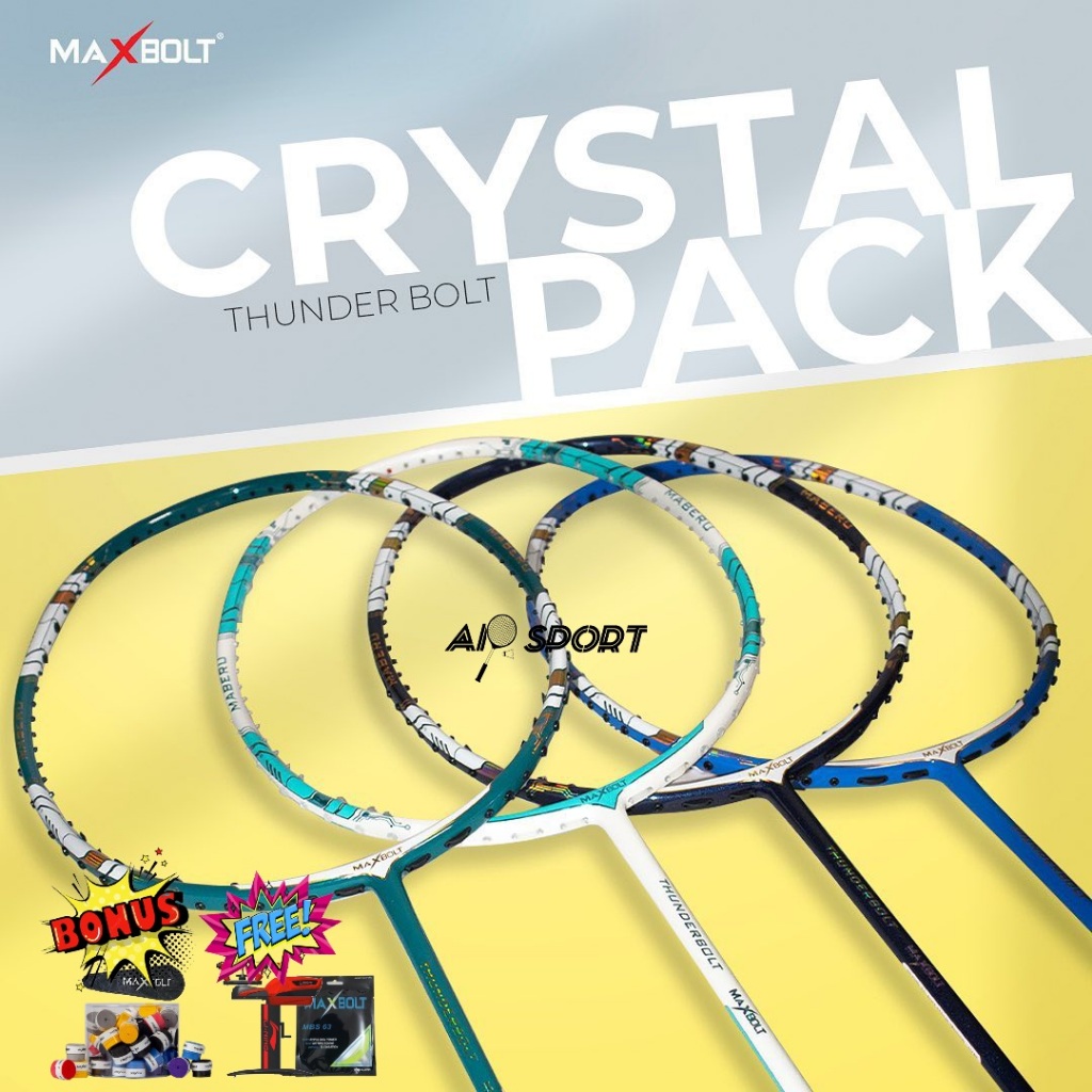 Jual Raket Badminton Maxbolt Original 30-35 Lbs Free Tas Grip Dan Senar ...