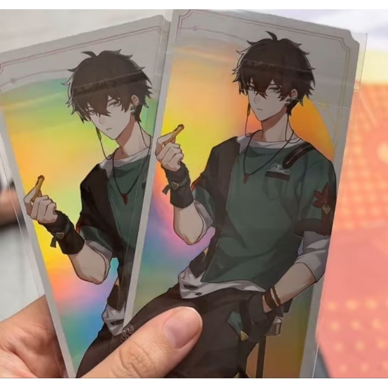 Jual Ready postcard poster hologram collab Convivium Hsr Honkai. star ...