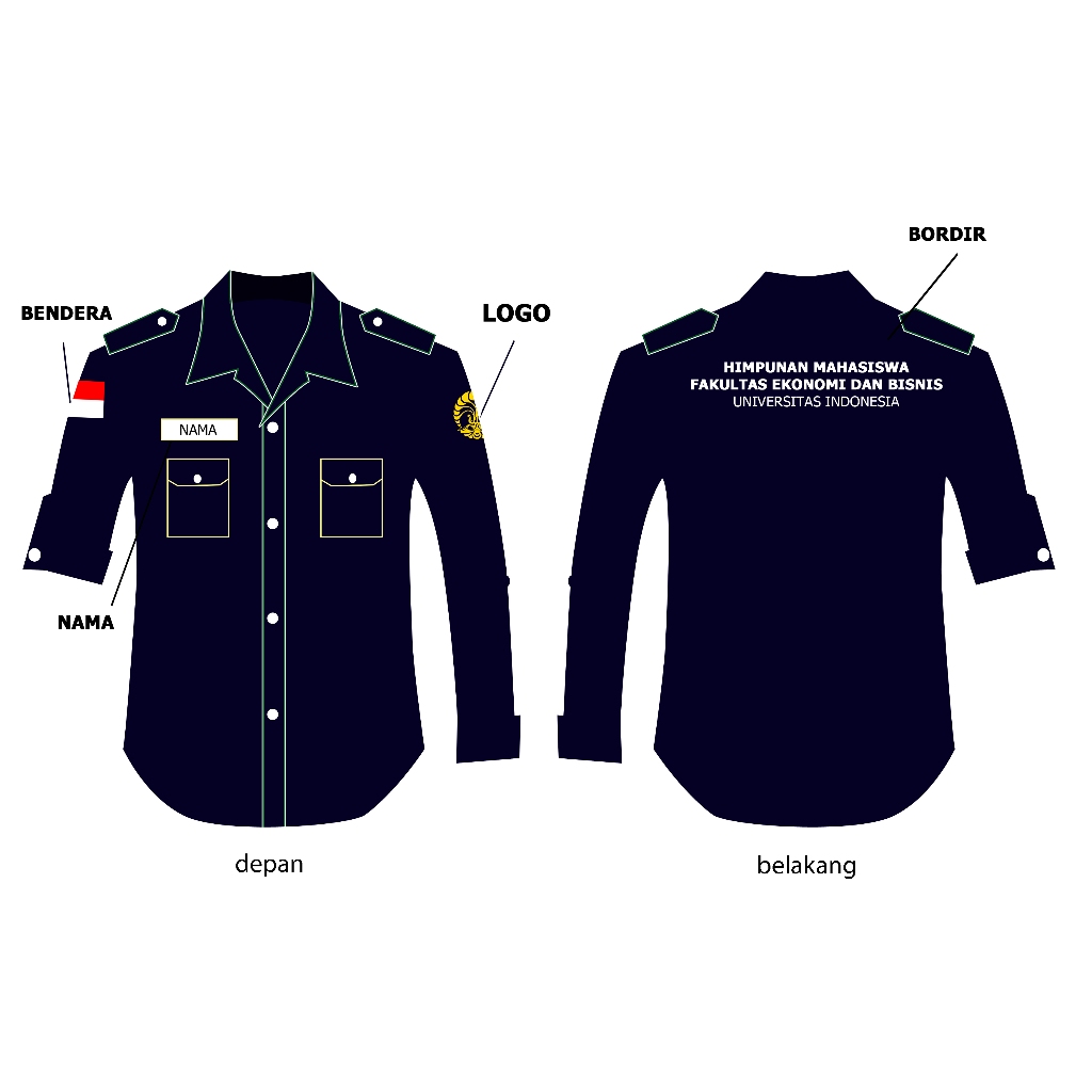 Jual KEMEJA CUSTOM BORDIR SATUAN LUSINAN-SERAGAM-PDL/PDH | Shopee Indonesia