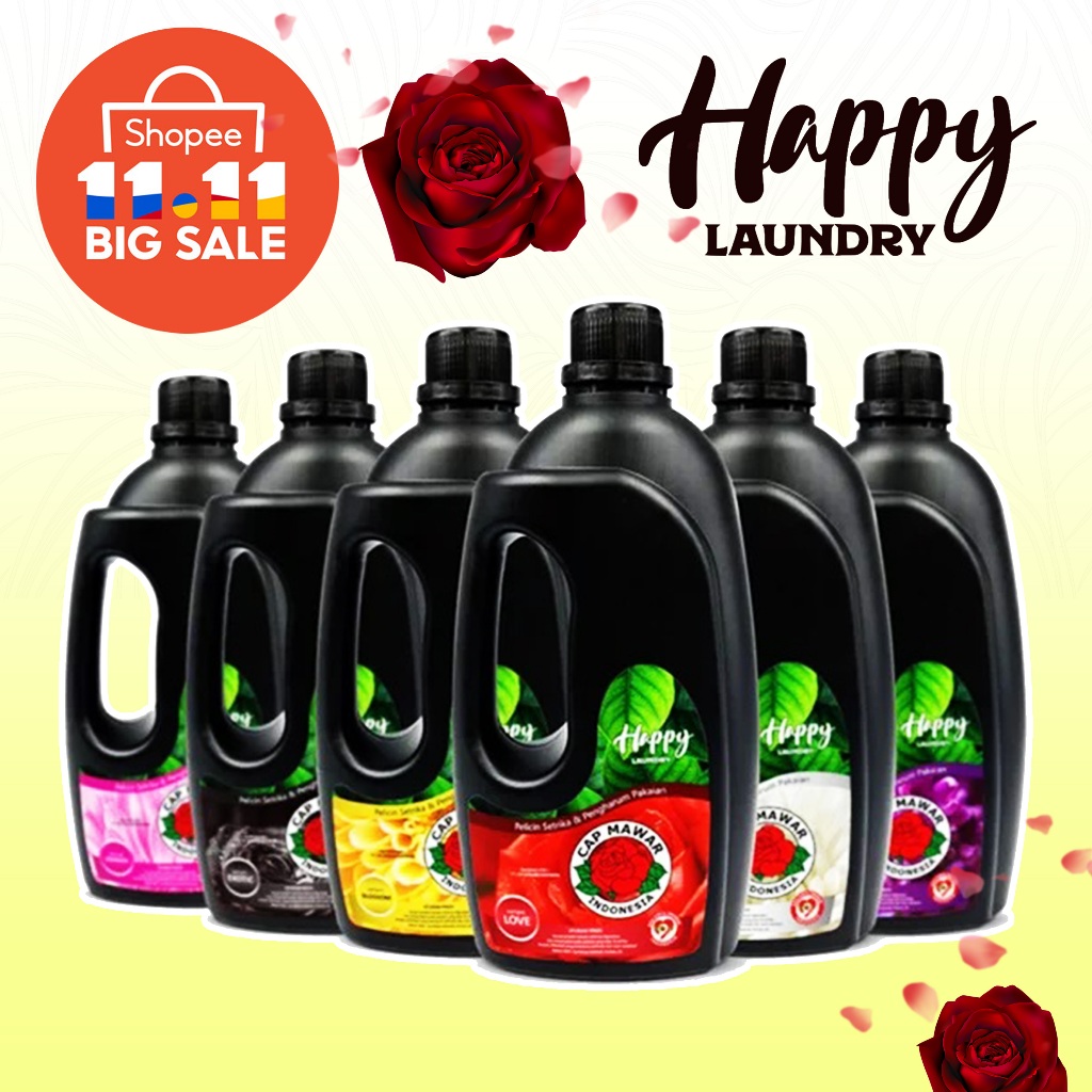 Jual (free dus & bubble wrap) Parfum Pelicin Setrika Happy Laundry 1 ...