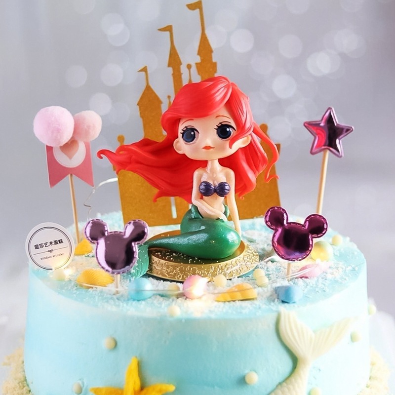 Jual Topper Boneka Princess Ariel Mermaid Putri Duyung/ Dekorasi Hiasan ...
