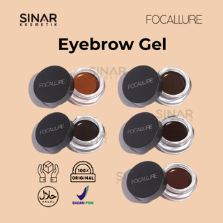 Jual Focallure [NEW] 2 in1 Eyebrow Cream & Setting Gel 3D Pro-shape ...