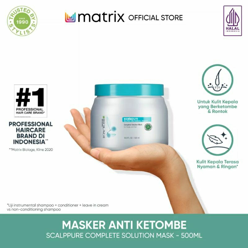 Jual Matrix Biolage Scalppure Complete Mask 490 - Masker Anti Ketombe ...