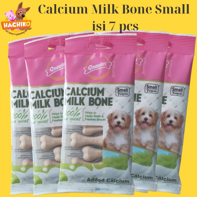 Jual Gnawlers Calcium Milk Bone Small 60gr / Snack Anjing | Shopee ...