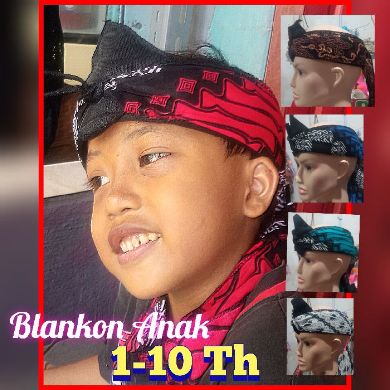 Jual Blankon Anak 1-10 th Ikat Kepala Blangkon Terbuka Jawa Sunda ...