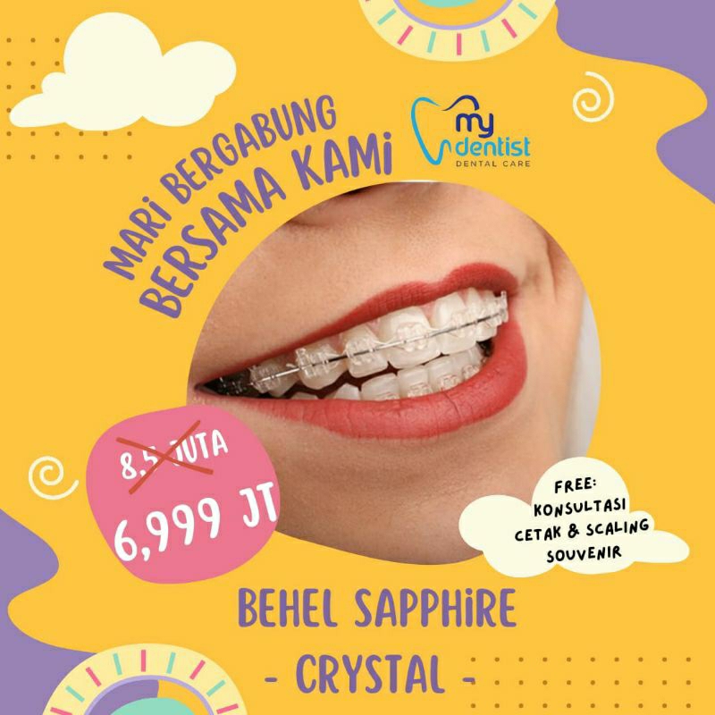 Jual Voucher Perawatan Behel Gigi Crystal Sapphire Premium / Kawat Gigi ...