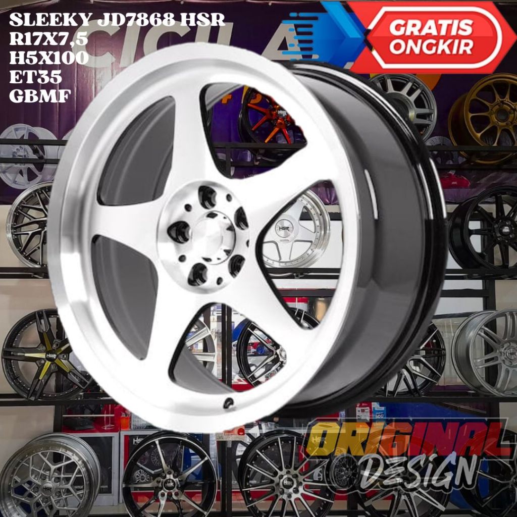 Jual Velg Mobil Ring 17 HSR SLEEKY R17 UNTUK NEW AVANZA XENIA FT86 SIENTA | Shopee Indonesia