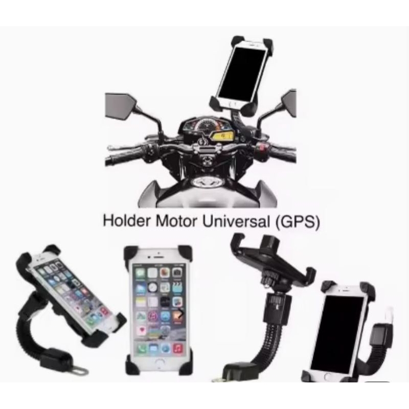 Jual Phone Motor Holder HP Spion/Dasbor/stang mobil sepeda pancal speda ...