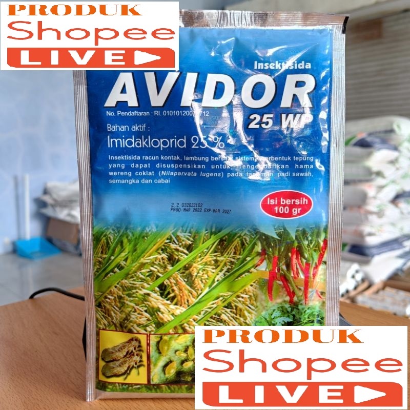 Jual Insektisida Avidor 25 WP 100gram Imidakloprid | Shopee Indonesia