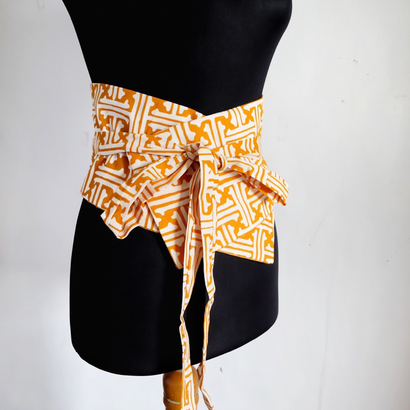 Jual Obi Belt / Sabuk Batik Kuning | Shopee Indonesia