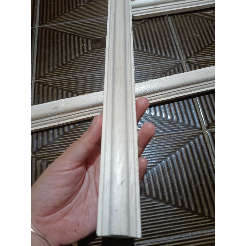 Jual List profil kayu minimalis/ wall moulding kayu tinggal tempel ...