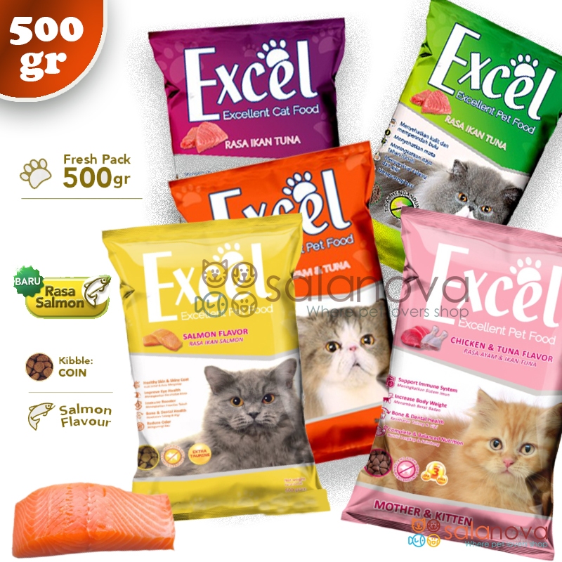 Jual Excel 500gr Makanan Kucing Cat Food Dry | Shopee Indonesia