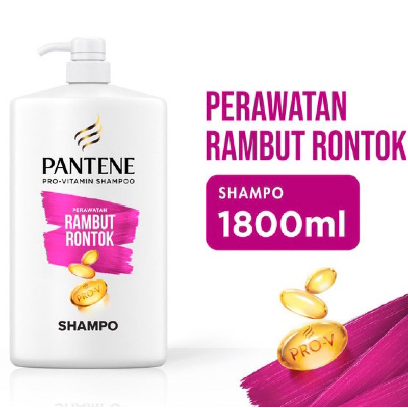 Jual Pantene Sampo Perawatan Rambut Rontok Perawatan Rambut 1800ml ...