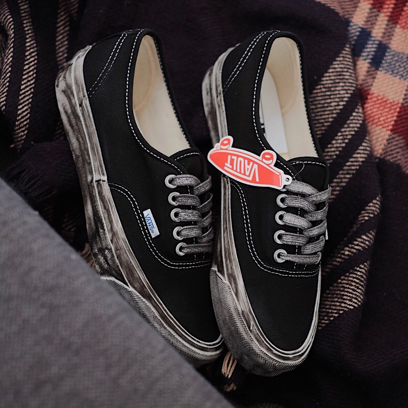 Jual SEPATU VANS AUTHENTIC VAULT OG LX STRESSED BLACK 100% ORIGINAL ...