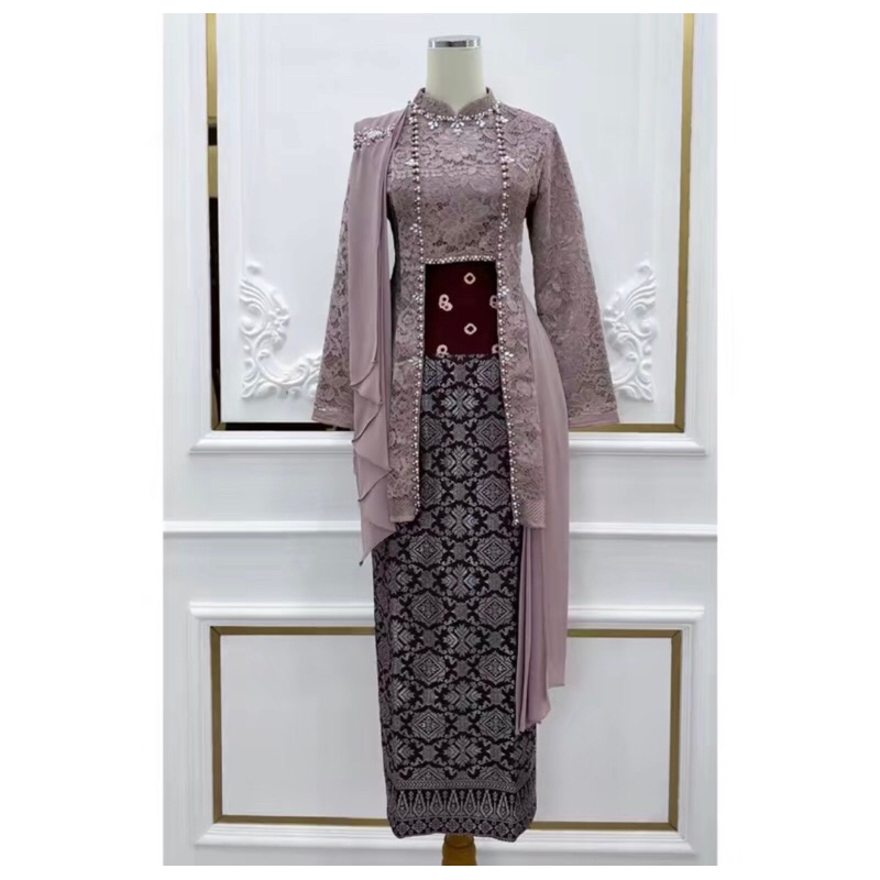 Jual Kebaya Lebaran Kutu Baru Modern Kebaya Wisuda Gaun Praweding Gaun Pernikahan Kebaya Lamaran