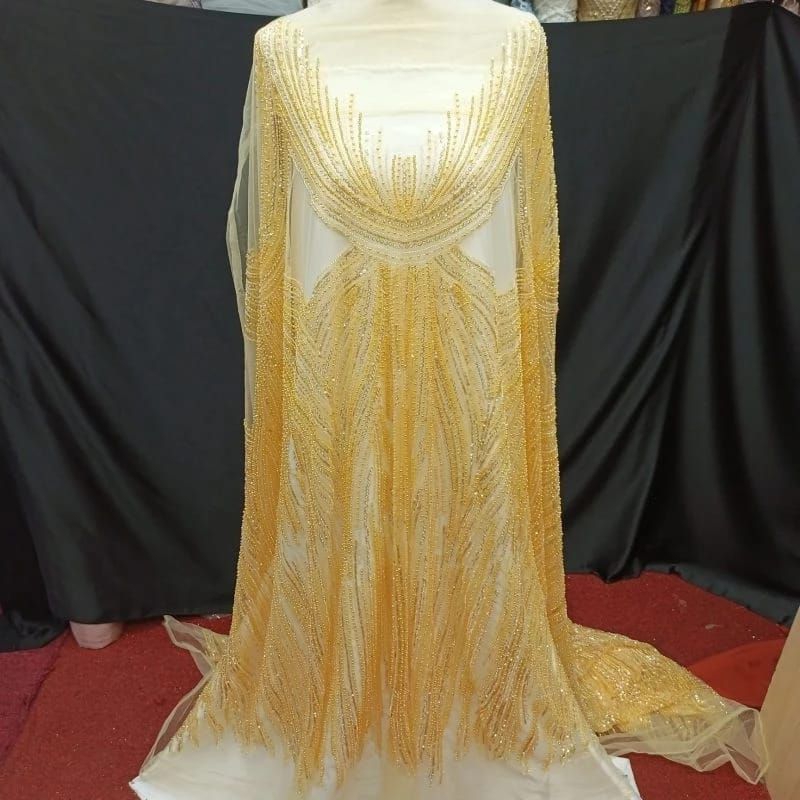Jual PUSAT TEXTILE - Bahan Kain Tille Payet Soroskin Jepang Mewah ...