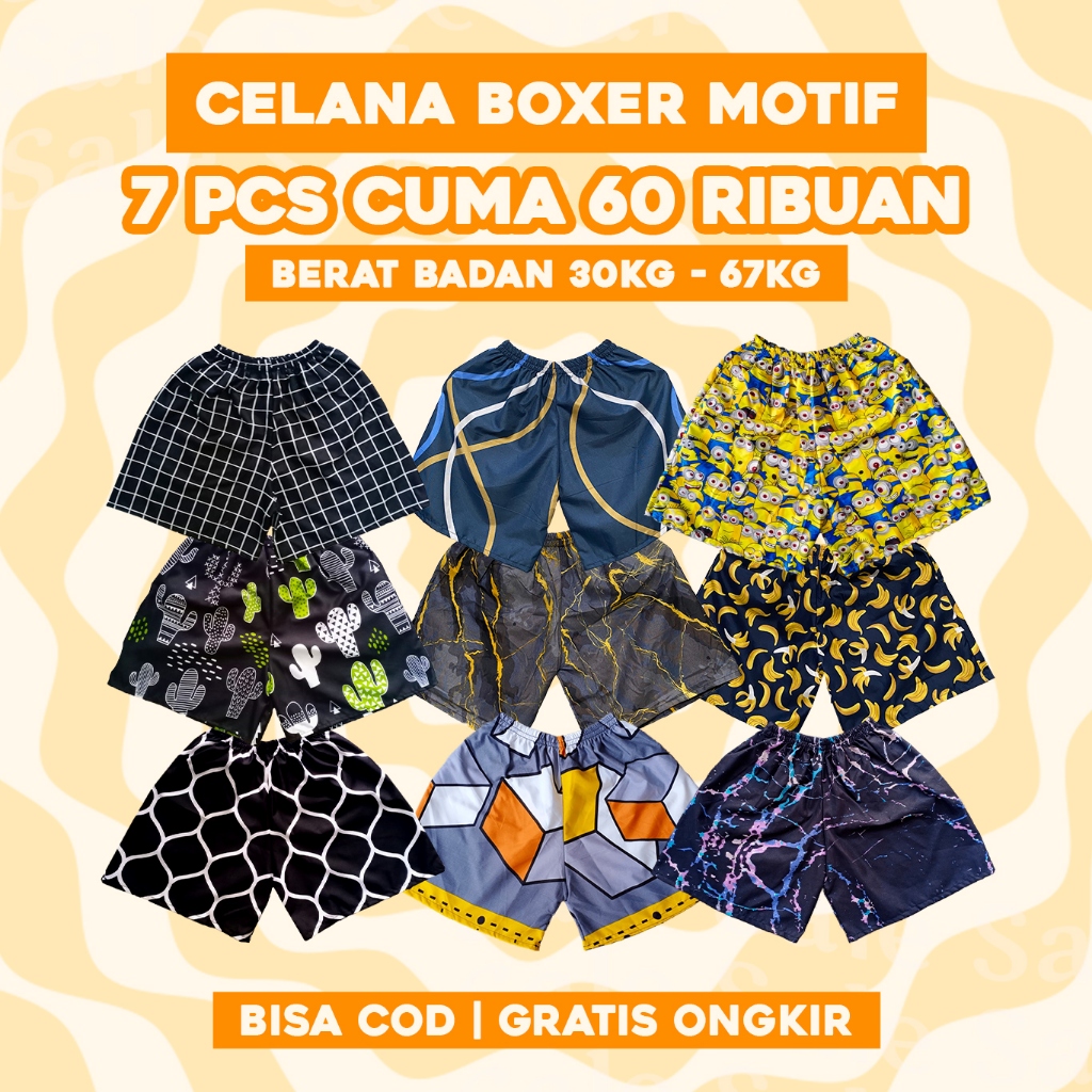 Jual 7 Pcs Celana Boxer | Boxer Pria | Boxer Pria Terlaris | Boxer ...