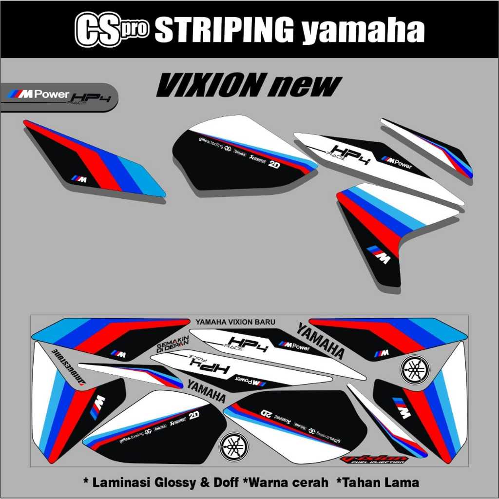 Jual Sticker Lis Variasi New Vixion Ligthning 2013 2014 / Striping Motor Yamaha Vixion Nvl Edisi ...