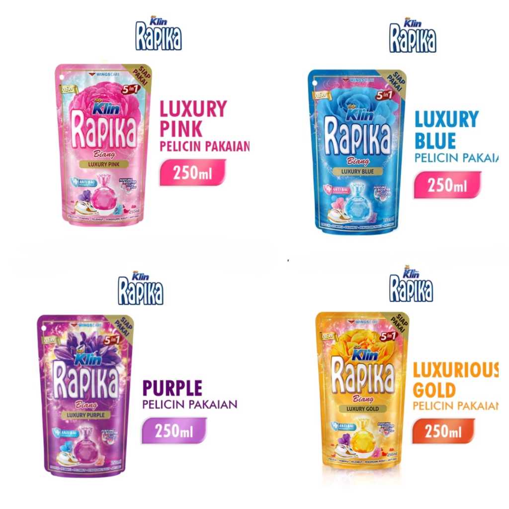 Jual isi 3 Rapika Biang All Varian 250ml Soklin Pelicin Pakaian ...