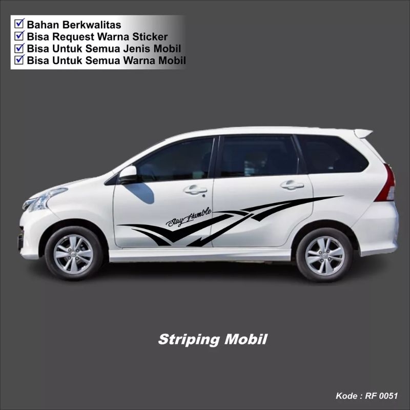 Jual STIKER MOBIL AVANZA XENIA INNOVA TERIOS RUSH INNOVA XPANDER PAJERO ...