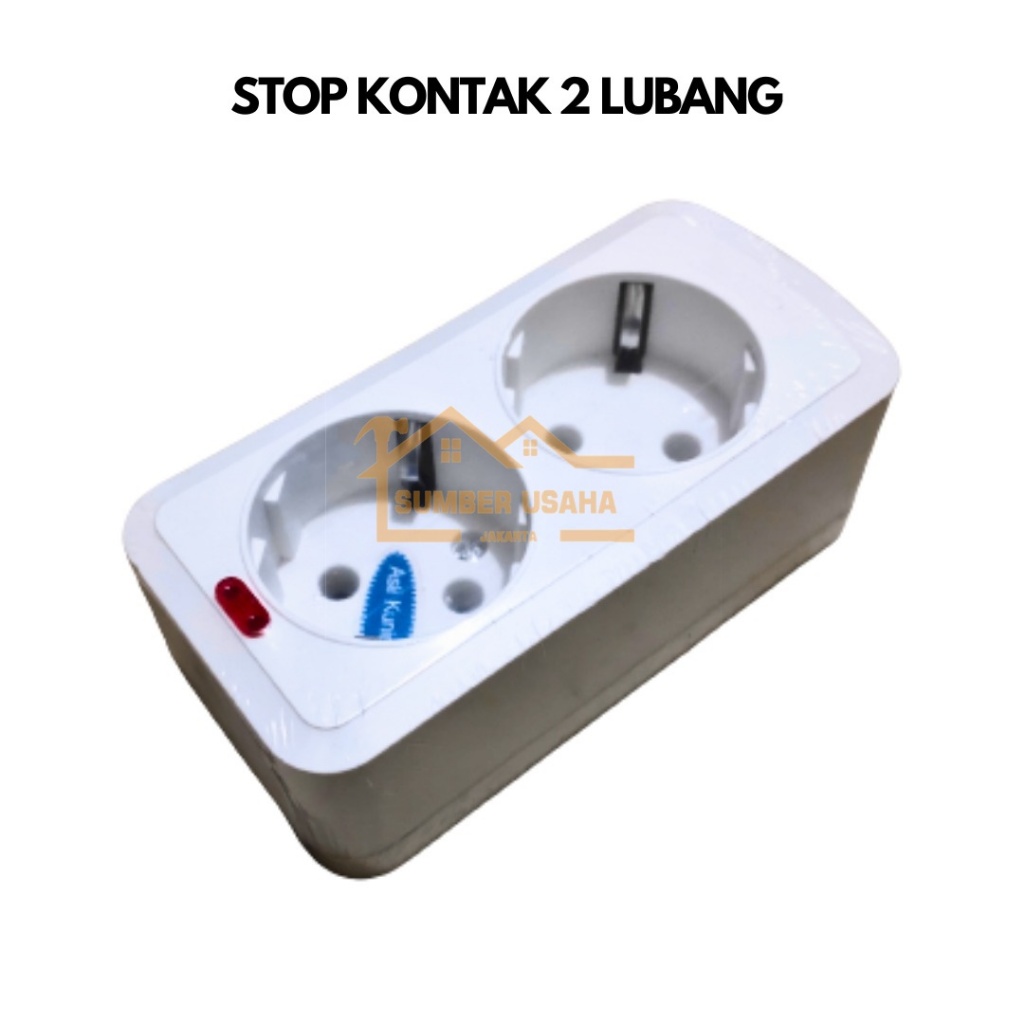 Jual STOP KONTAK 2 LUBANG COLOKAN LISTRIK STOP KONTAK TANPA KABEL ...