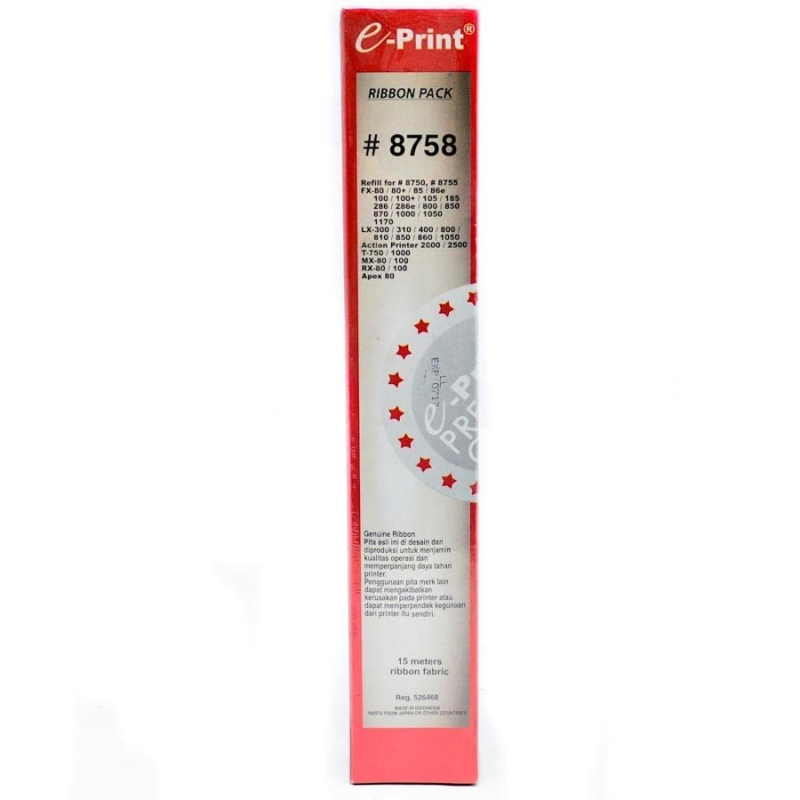 Jual PITA LX 300 E-PRINT 8758 LONG LIFE / Pita Printer Ribbon Pack Eprint 8758 Long Life 15 ...