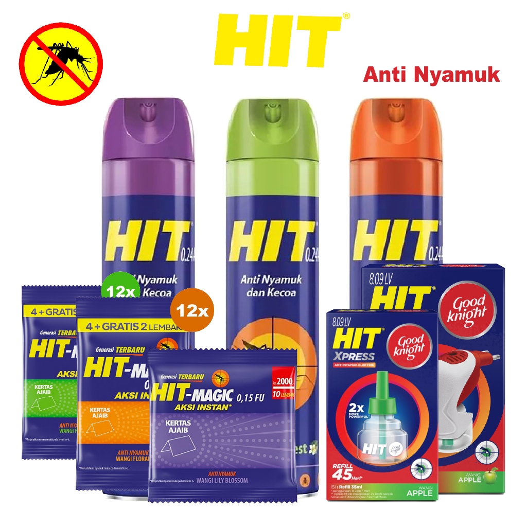 Jual Hit Aerosol Orange Lily Blossom Green Forest Ob@t Nyamuk Semprot ...