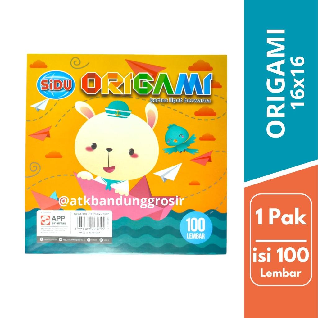 Jual Kertas Origami Kertas Lipat Sinar Dunia Origami 16x16 isi 100 ...