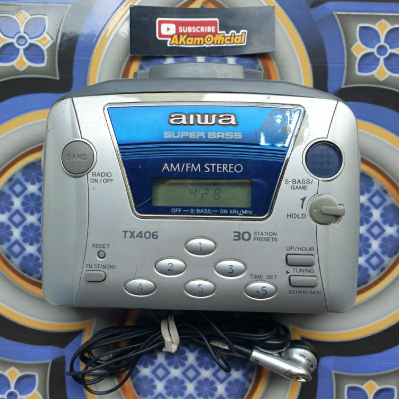 Jual Walkman Aiwa HS - TX406 Super Bass | Shopee Indonesia