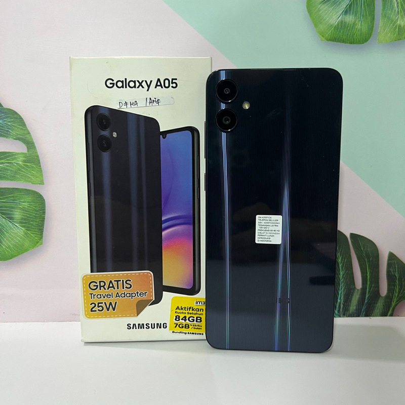 Jual SAMSUNG A05 4/64GB 4/128GB dan 6/128GB SECOND FULLSET | Shopee ...