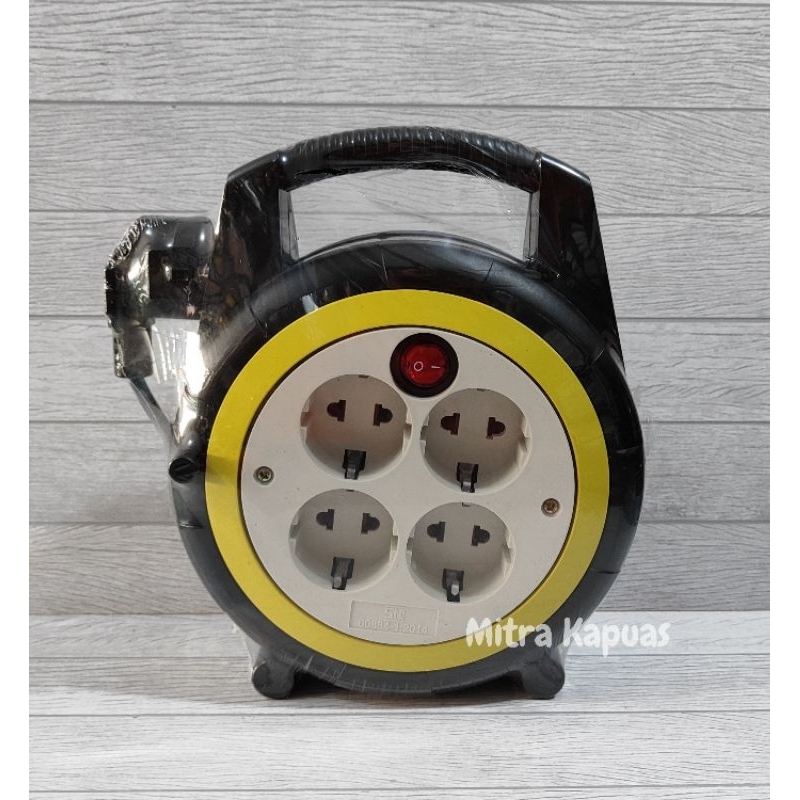 Jual KABEL ROLL 15 METER 4 LUBANG + SAKLAR LAMPU ON/OFF | Shopee Indonesia