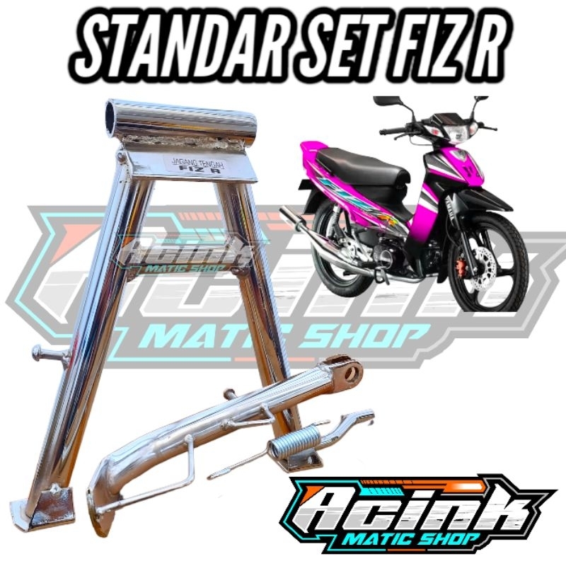 Jual STANDAR TENGAH F1Z R CROME JAGANG TENGAH YAMAHA FIZ R FORCE 1 ALFA ...