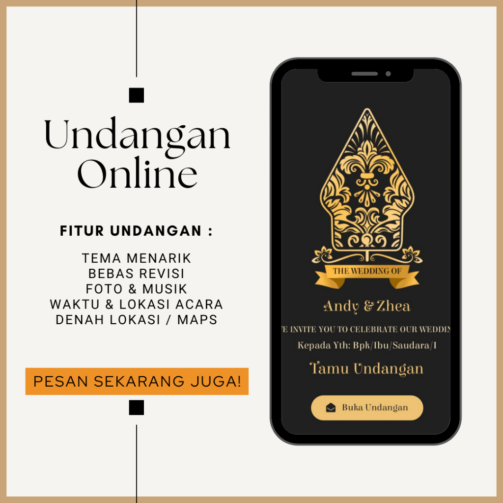 Jual UNDANGAN PERNIKAHAN WEB / UNDANGAN ONLINE | Shopee Indonesia