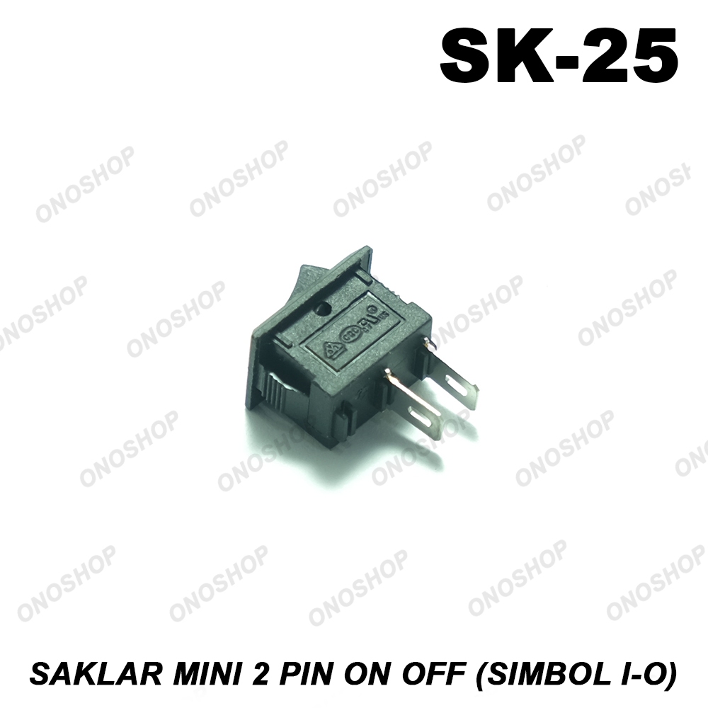 Jual Saklar Mini 2 Pin On Off (Simbol I-O) | Shopee Indonesia
