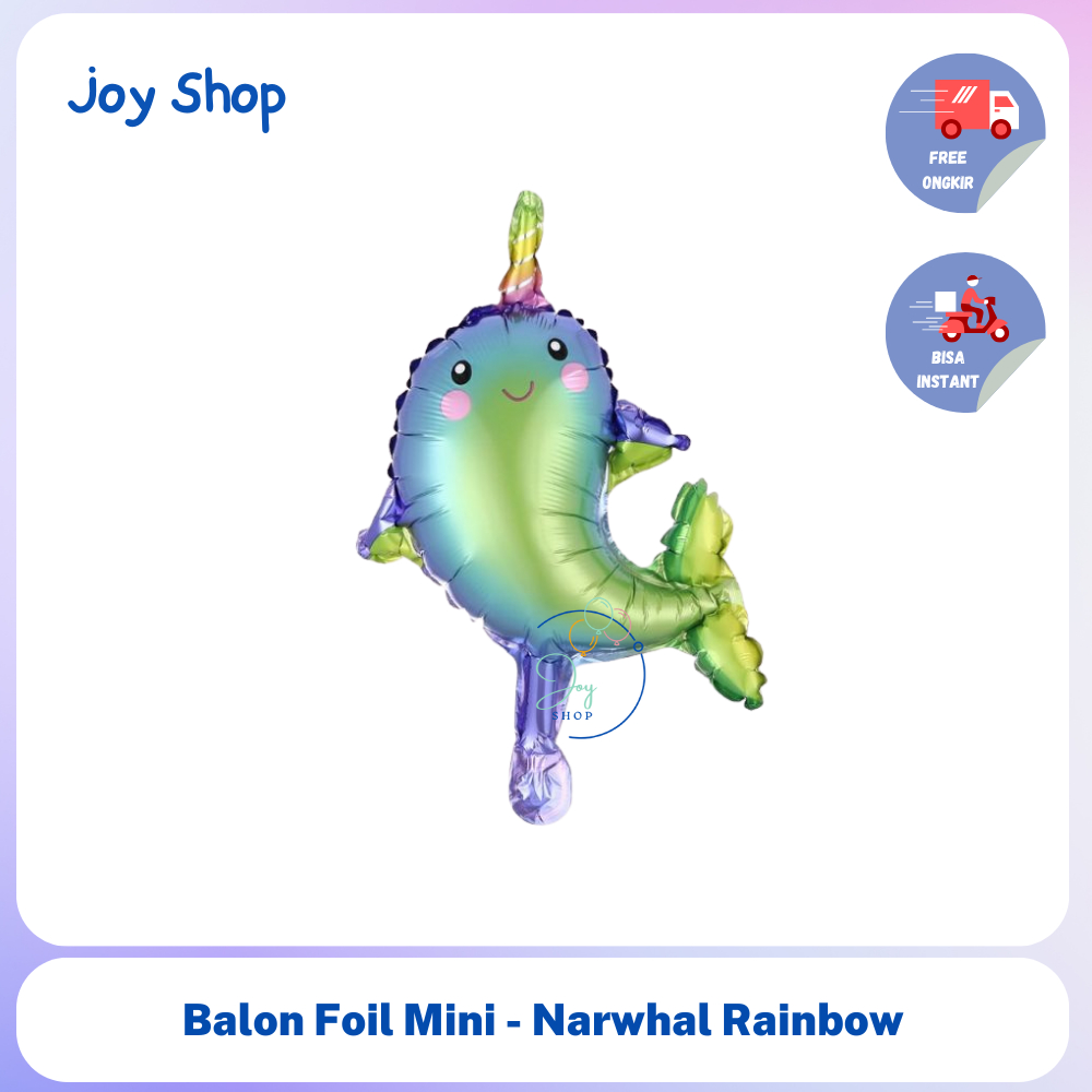 Jual Balon foil binatang laut gurita / lobster / ikan nemo / narwhal ...