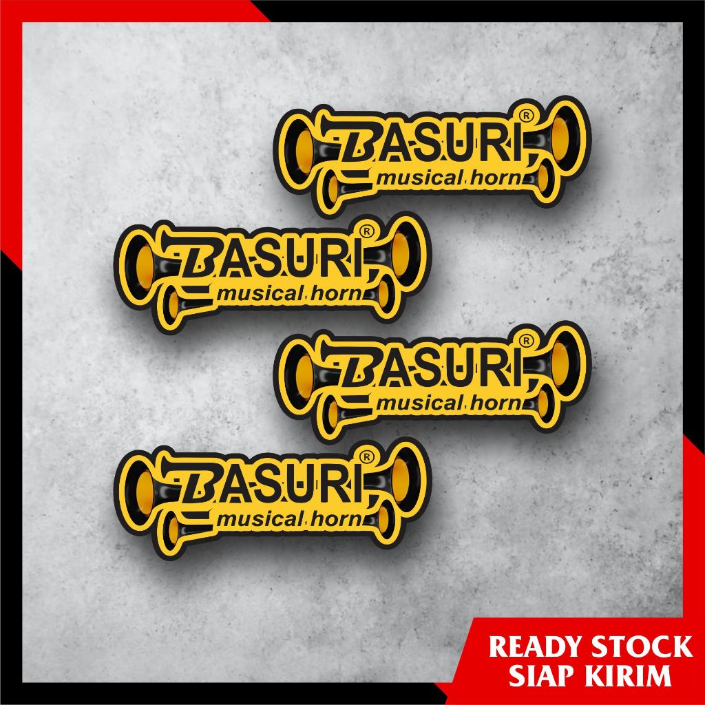 Jual STIKER BASURI Musical Horn - Sticker Print Cutting Bahan Awet ...