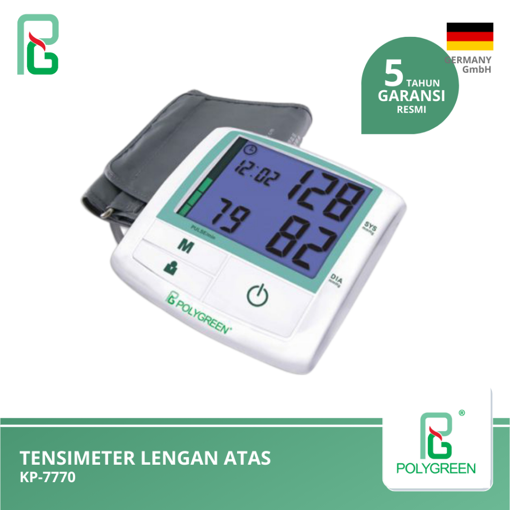 Jual POLYGREEN - Tensimeter Digital Lengan Atas KP-7770 | Shopee Indonesia